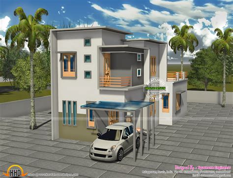 3 BHK Double Storied House In 1200 Sq Ft Kerala Home Design And Floor