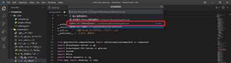 BBTGHPython 的新型 VSCode 开发方式 Rhino stubs 知乎