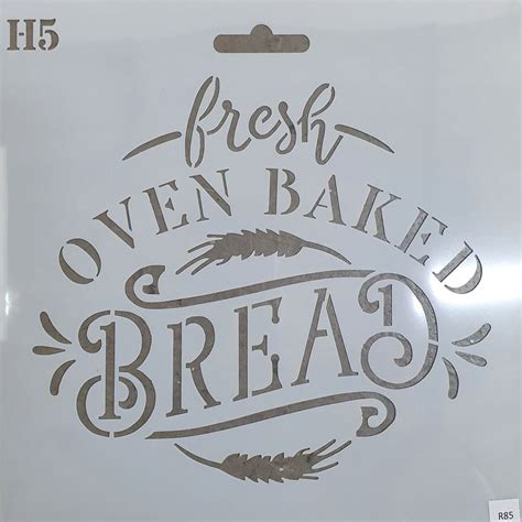 Fresh Oven Baked Bread Stencil 220x210 Mb Pine