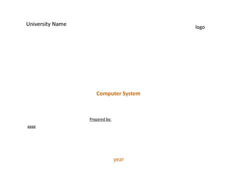 Seminar About Computer System Consist Of 10 Slides Ppt