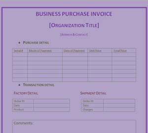 Download 21 BEST Purchase Invoice Templates WORD EXCEL PDF