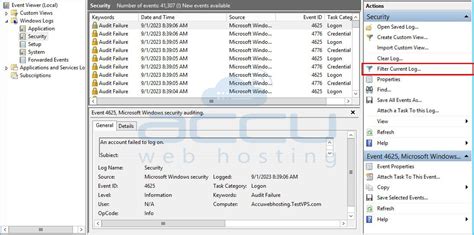How Can I Search A Server Login Logout Event In Windows Os Event Viewer Accuwebhosting