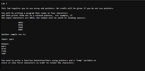 Solved Lab This Lab Requires You To Use Array And Chegg