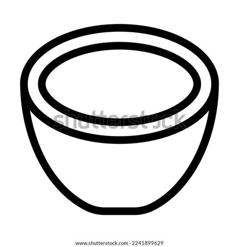 Crucible Vector Line Icon Design Stock Vector Royalty Free 2241899629