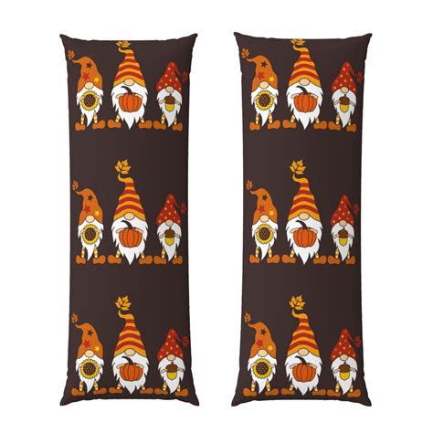 Coaee Fall Gnomes Body Pillow Cover Long Pillow Case Cooling Full Body