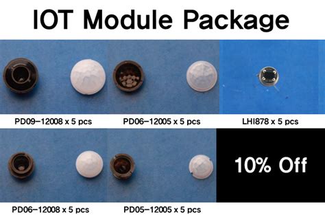 PIR Motion Detector Infrared PIR Motion Detector Package IOT Module Package Off