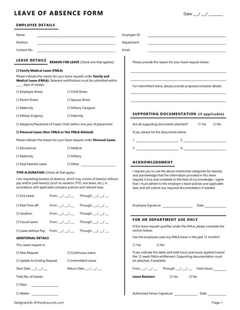 Free Witness Statement Template Wordlayouts