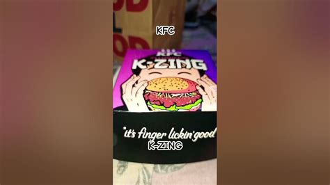 Kfc K Zing Korean Style Black Sauce Too Yummy Kfc Zingerburger