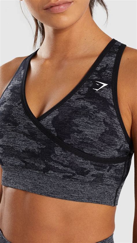 The Camo Seamless Sports Bra Boasts A Camouflage Pattern Designed To