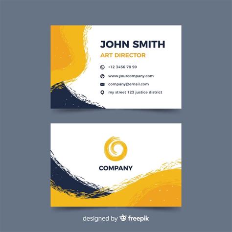 Free Vector Breakfast Business Card Template