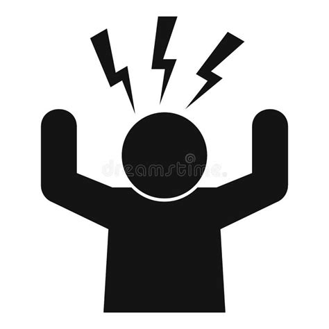 Vector Nervioso Del Icono Aislado En El Fondo Blanco Concepto O Del Logotipo Ilustración del