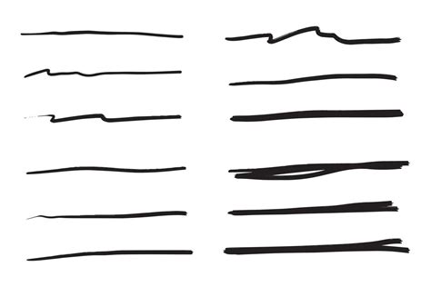 Hand Drawn Underline Collection Vector Illustration 20946316 Vector Art At Vecteezy