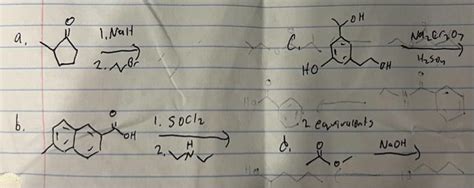 Solved For The Following Reactions A B C D Give The Chegg