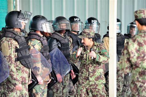 Afghan Military Police Guard Command Training Exercise Us Central
