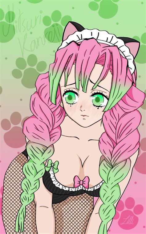 Nekomimi Mitsuri Kanroji Anime Liebe Anime Nackt