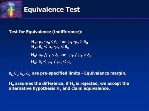 Ppt Equivalence Tests In Clinical Trials Powerpoint Presentation Free Download Id 308573