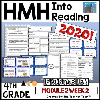 HMH Into Reading Th Grade Module Week Supplemental Printable
