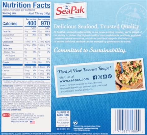 Seapak Shrimp Scampi 12 Oz King Soopers