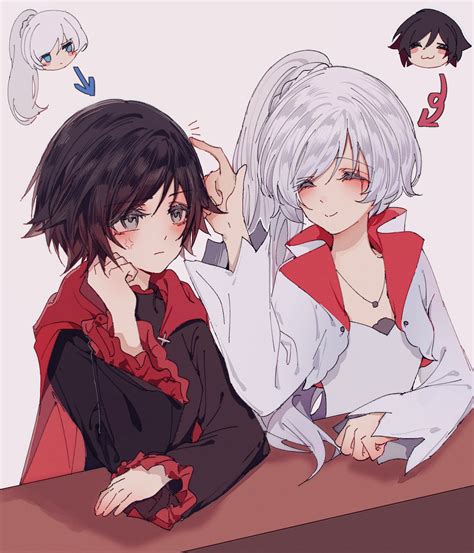 Ruby Rose And Weiss Schnee Rwby Drawn By Akane031 Danbooru