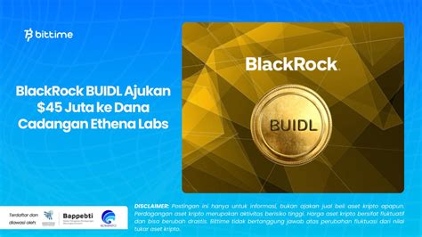 BlackRock BUIDL Ajukan 45 Juta Ke Dana Cadangan Ethena Labs