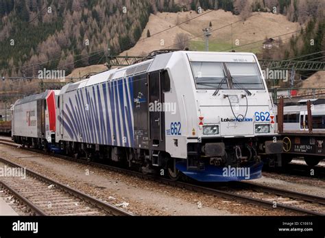 A Pair Of Class 185 Electric Locomotive Wait For Their Next Train At