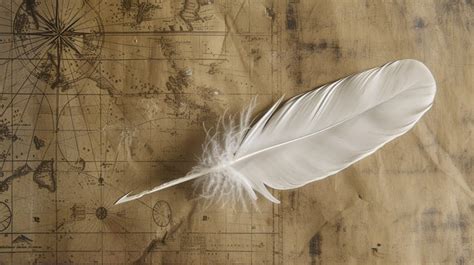 Free Feather On Map Image Download At Stockcake