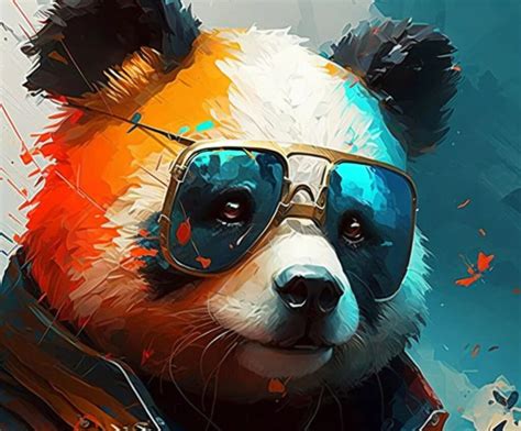 Cool Chic: Luisa Viktoria's Panda with Sunglasses - interior-viktoria.com