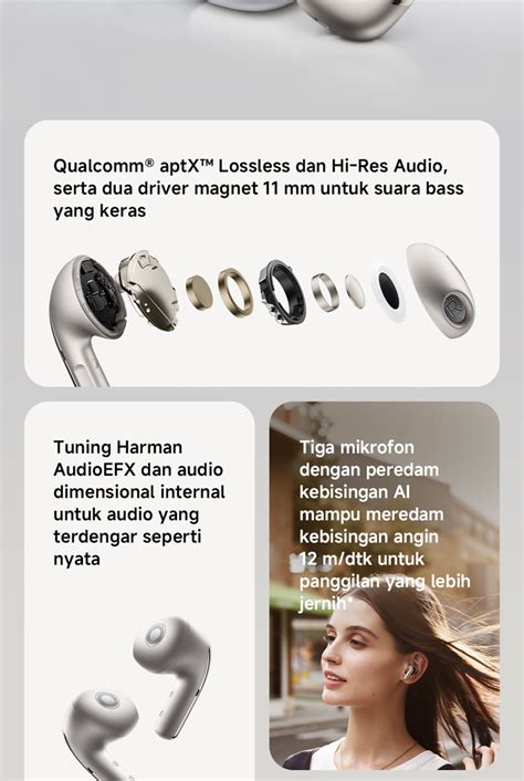 Promo Xiaomi Buds Qualcomm Aptx Lossless Dan Hi Res Audio Harman Audioefx Triple Mic Ai