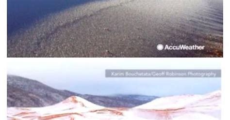Stunning Photos Of Snow Covering The Red Sands And Dunes Of The Sahara