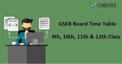 GSEB Board Time Table 2021 SSC HSC Date Sheet Schedule Pdf