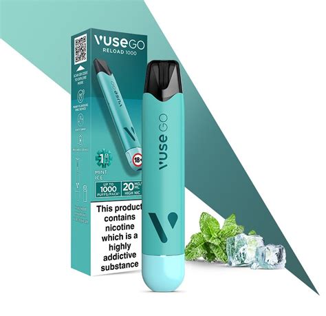 Vuse Go Reload 1000 Mint Ice Vape 20mg Pack Of 6 Tobacco Direct