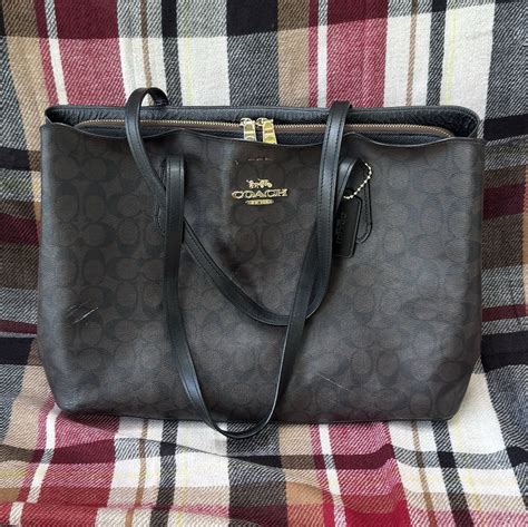 Coach Large Shoulder Bag Carryall Tote Avenue Interio… Gem
