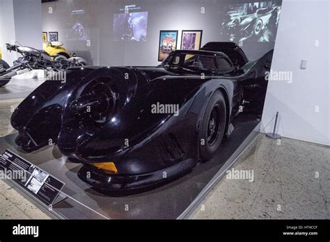 Los Angeles CA USA March 4 2017 Black 1989 Batmobile Driven In
