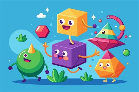 Premium Vector Playful Animation Of A Geometric Shape Morphing And Transforming Into Different