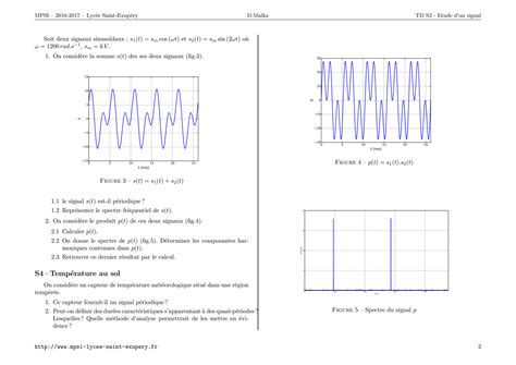 SOLUTION Serie Exercices Notion De Signal Corriges Studypool