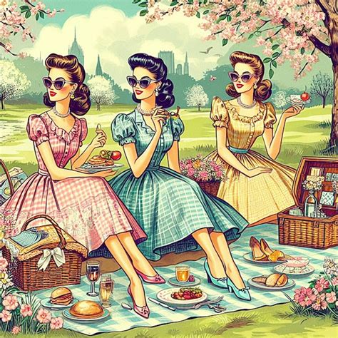 Premium Photo Fifties Fashion Design Dolce Vita Concept