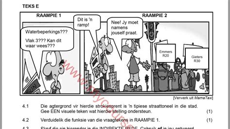 Afrikaans Huistaal Grade May June Common Exam Question Papers With The Memorandums