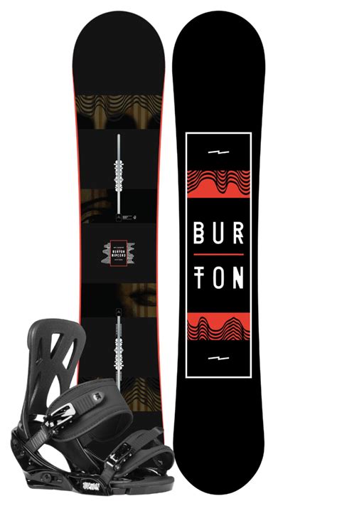 Burton Ripcord Snowboard Set 154 Black