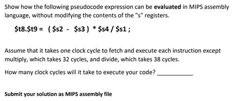 Solved If You Do Not Have Expertise In MIPS Assembly Chegg