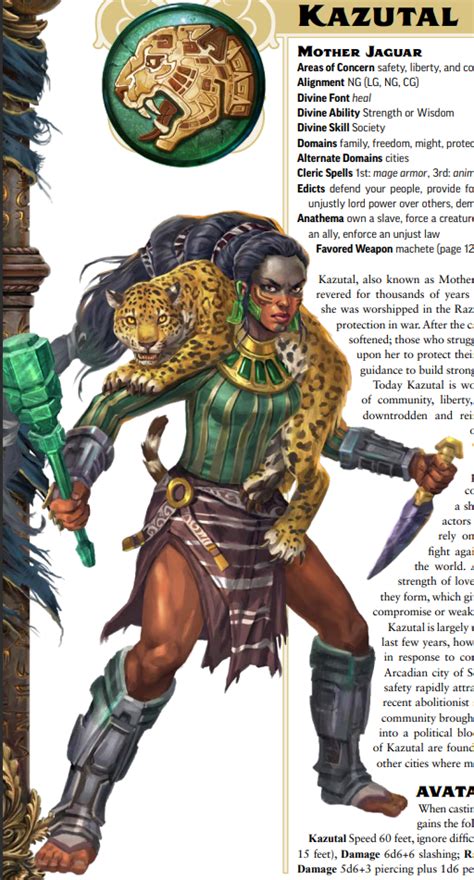 Kazutal Character In Golarion World Anvil