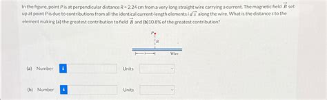 Solved In The Figure Point P Is At Perpendicular Distance Chegg