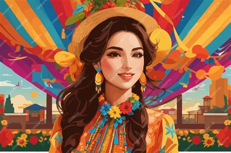 페스타 주니나 일러스트레이션 6월 파티 브라질 의상 일러스트 프리미엄 벡터