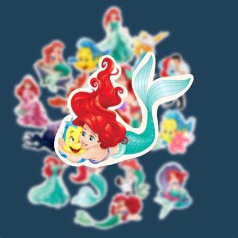Princess Ariel Stickers Etsy