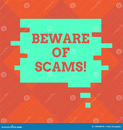 Handwriting Text Writing Beware Of Scams Concept Meaning Stay Alert To