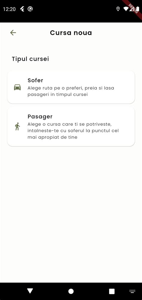 mobile app built in flutter that facilitates sharing your commute ride