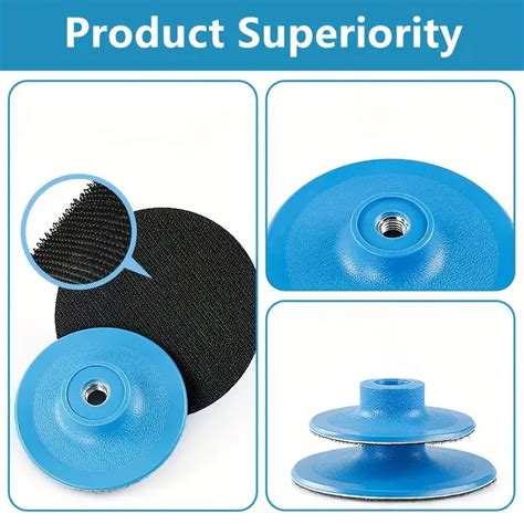 4인치 자체 접착식 앵글 그라인더 연마 디스크 흡착컵 포함 내구성 있는 플라스틱 샌딩 및 마감에 적합 Temu Republic Of Korea