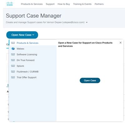 Open A Cisco TAC Case For Webex Calling DI Issues Cisco