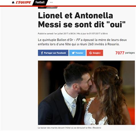 El Casamiento De Messi Protagonista De Las Primeras Planas Del Mundo