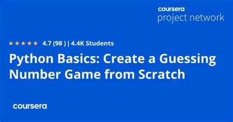 Python Basics Create A Guessing Number Game From Scratch Coursya