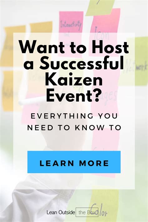 how to host a successful kaizen event